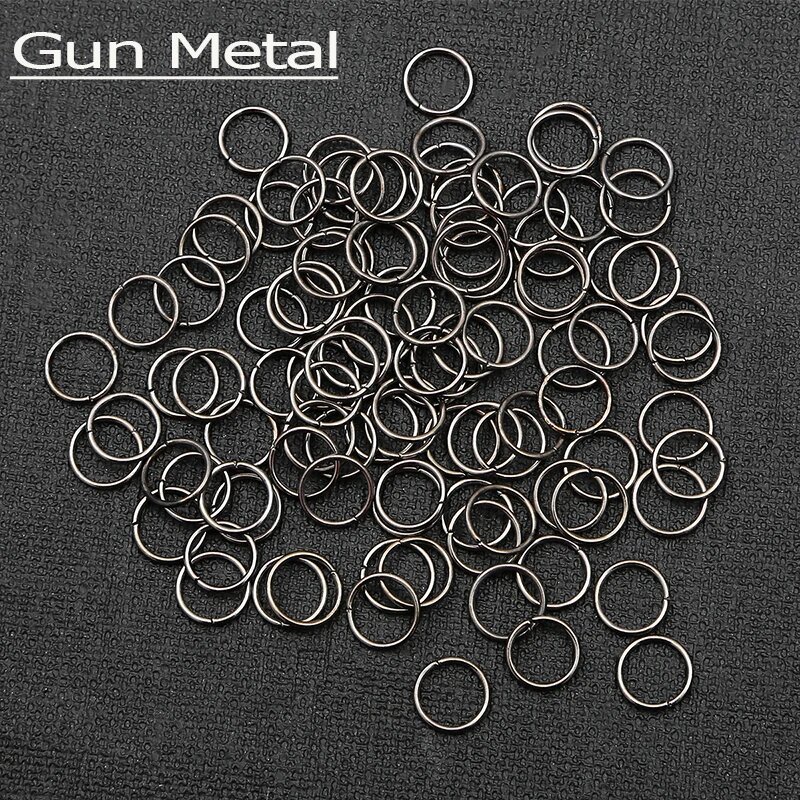 Кольца соединительные Gun Metal 14 мм 100 шт