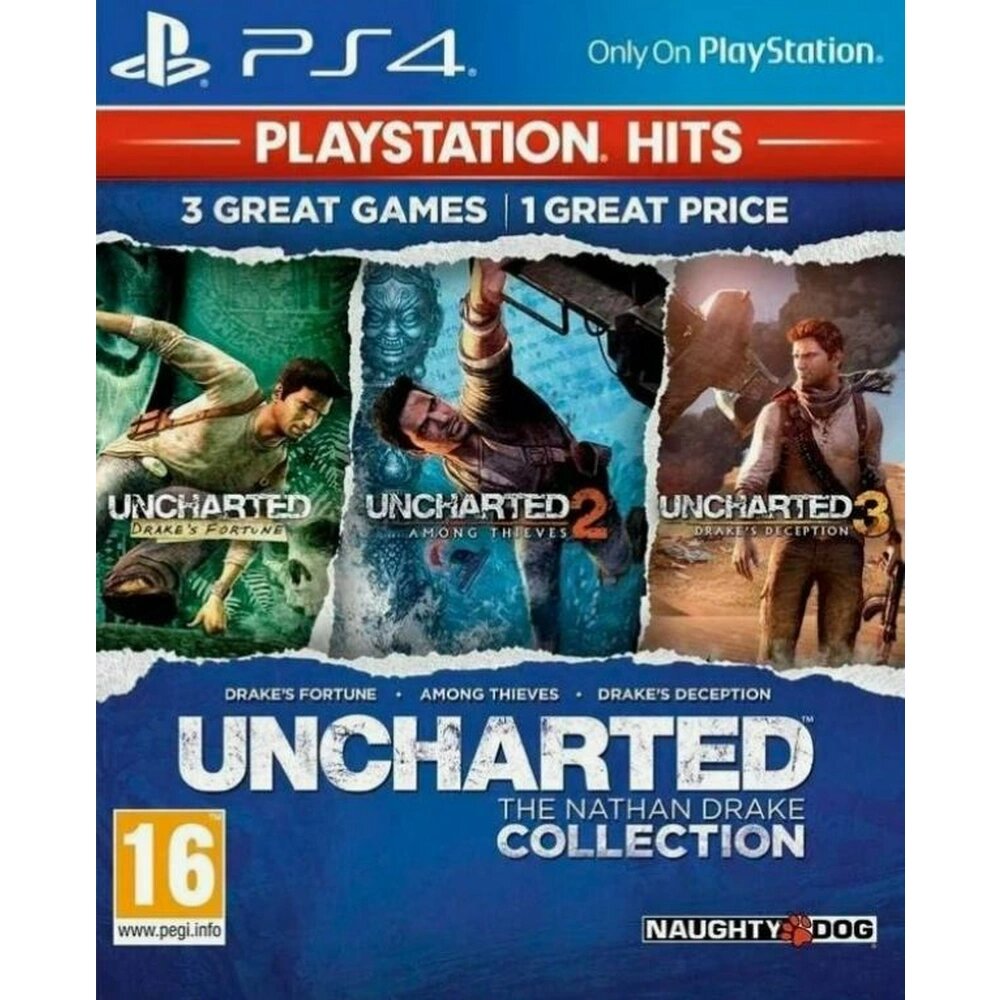 Игра Uncharted: The Nathan Drake Collection (PS4, русская версия) Sony Computer Entertainment (SCE) Blu-ray диск 18+