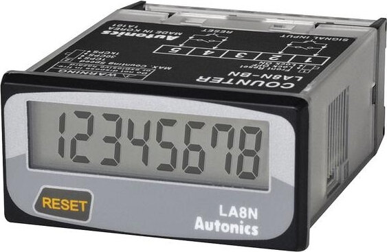 Счетчик AUTONICS LA8N-BN электронный, LCD, импульсы, -109999998 IP20, 1 шт
