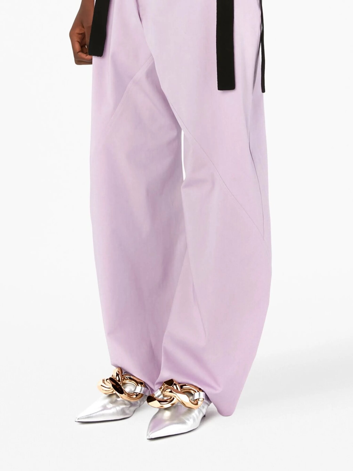 Мюли JW Anderson Chain, размер 36, серебристый/красный — фото 1