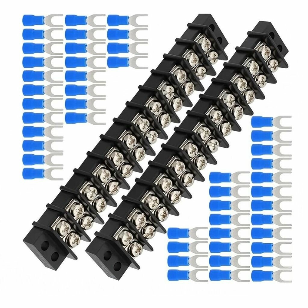 Комплект из 2 частей, клеммная колодка, двухрядный винтовой клеммный соединитель-12P