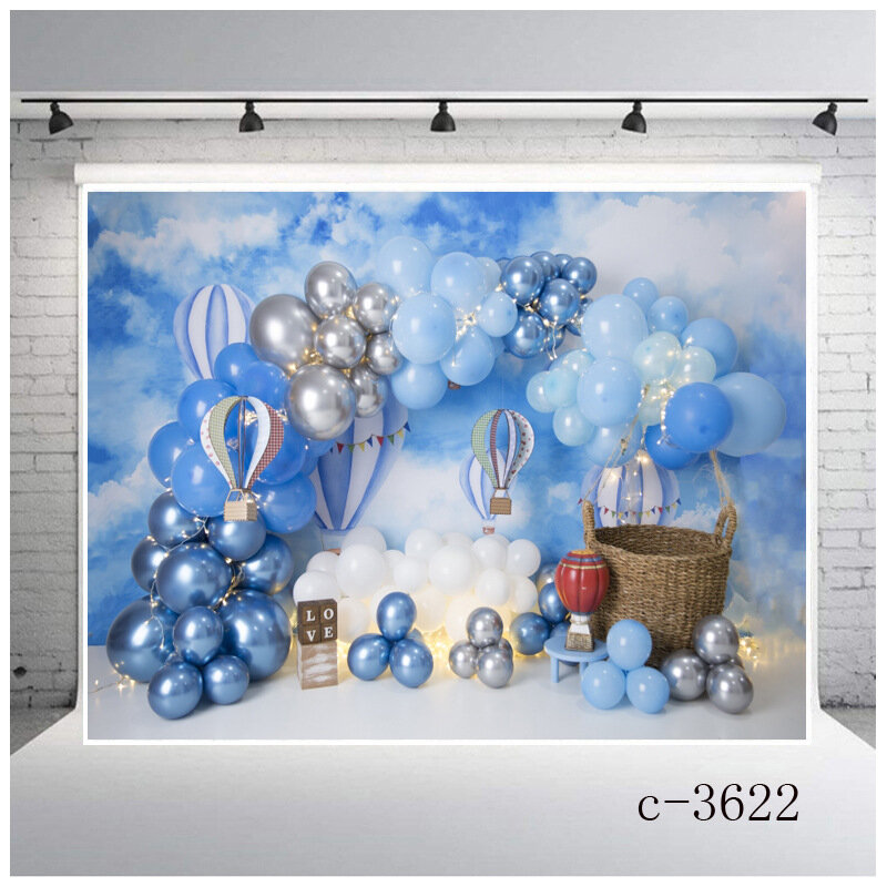Зарубежная торговля Детский баннер на день рождения Фон для фотографий Детская ванночка Украшение на сто дней Зарубежная торговля Висячая ткань