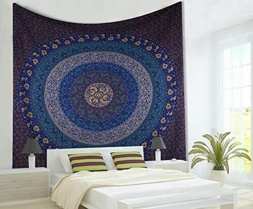 Гобелен Индийский хиппи цыган Мандала стена