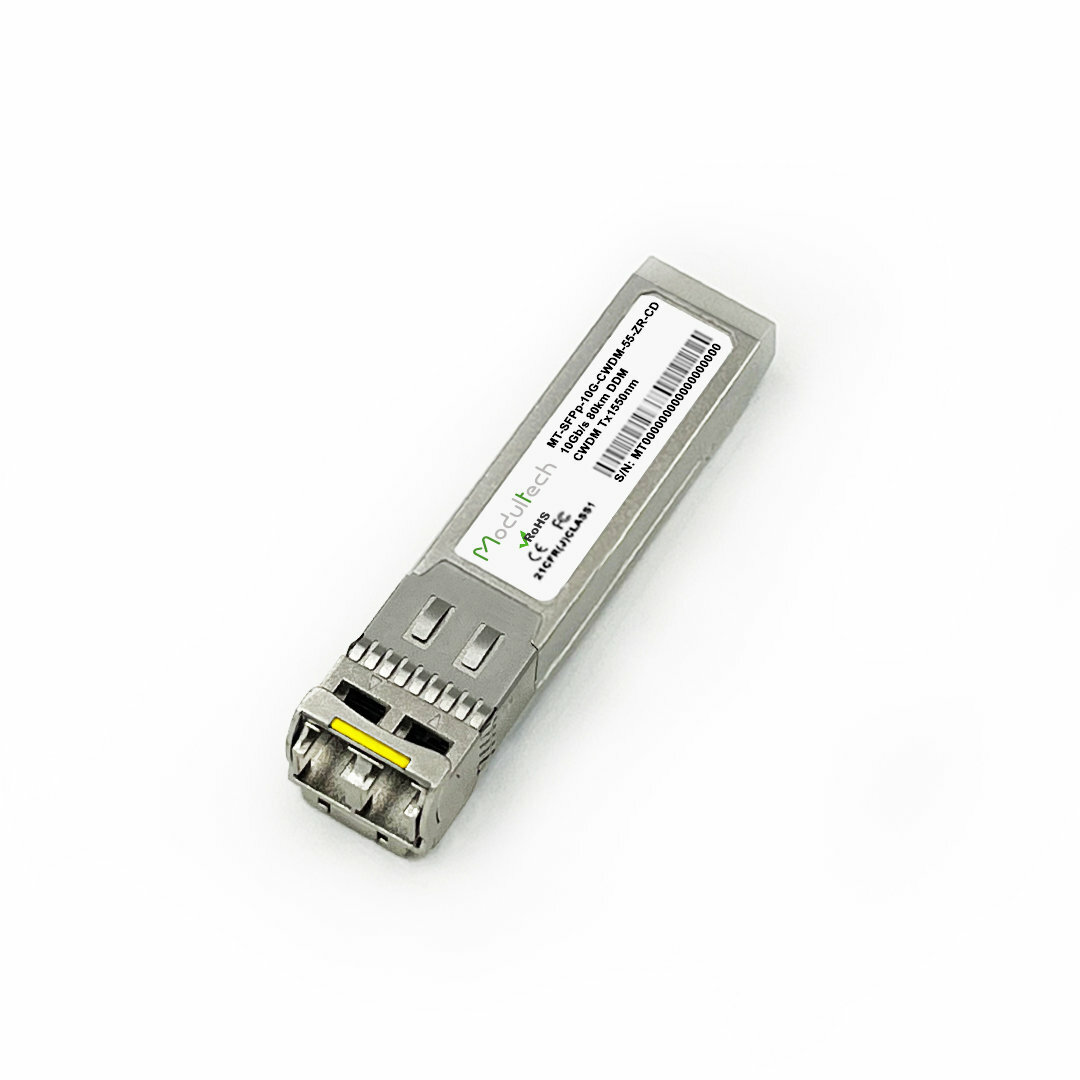 Модуль SFP+ CWDM 10 Гбит/с, 80 км, 1550 нм, SMF, LC