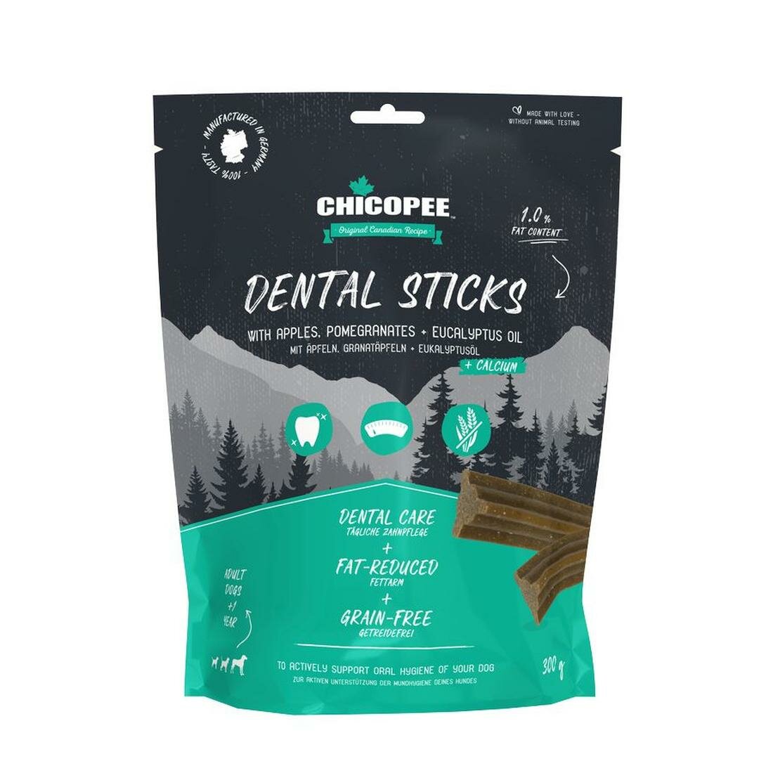 Лакомство для взрослых собак Chicopee HNL Dental Sticks, для ухода за полостью рта 300 г