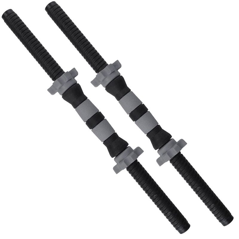 Набор гантельных грифов Voitto 45 см (металлопластиковый), d-25 мм, GREY (2 шт)