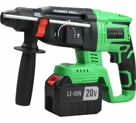 Перфоратор аккумуляторный бесщеточный Zitrek Destroyer Pro (20В, Li-ion 2x6.0Ач, з/у, кейс) 063-4373