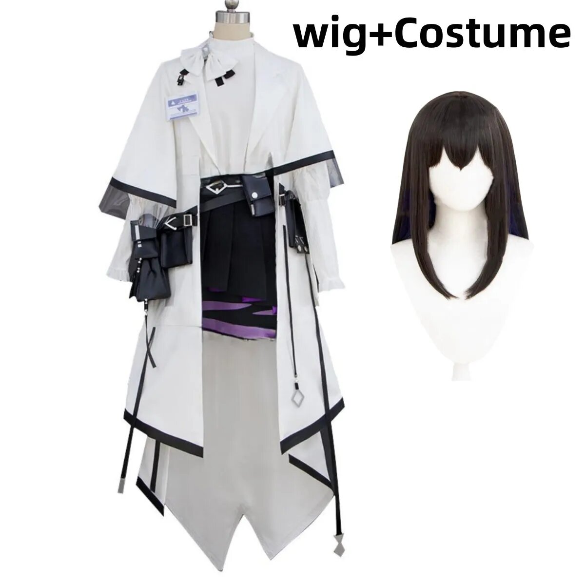 Женский костюм для косплея Arknights Priestess из полиэстера XXL, suit wig