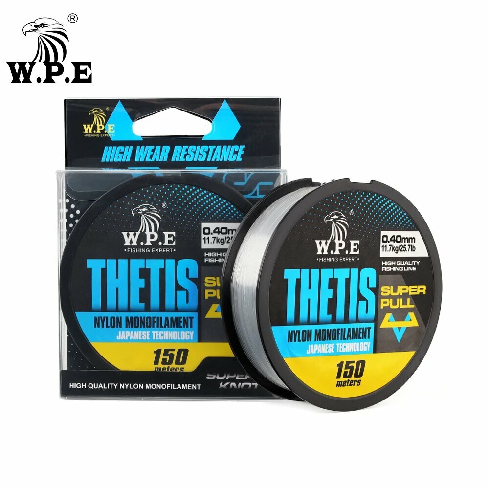 W.P.E THETIS нейлоновая леска 0.35mm-19.4lb-8.8kg