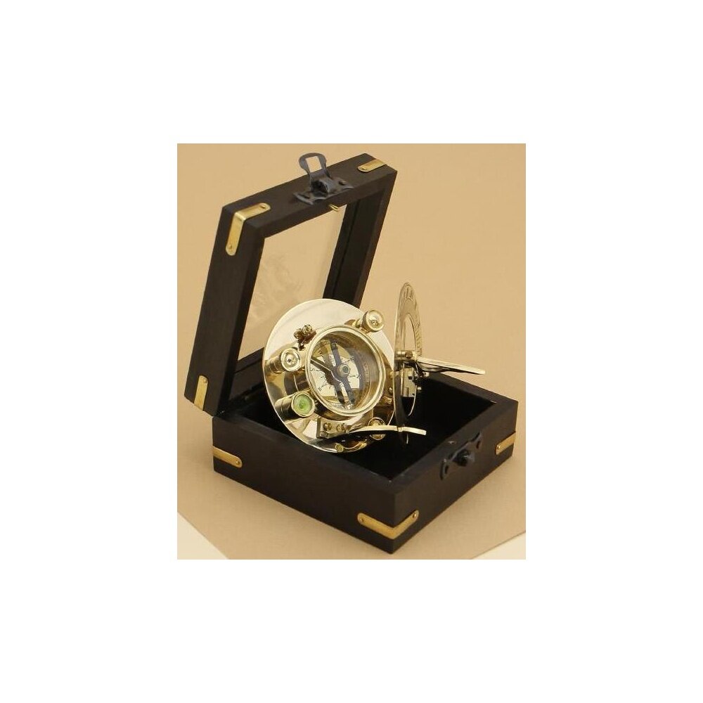 Nautical TN-15-4459 Морской компас в деревянном футляре, nautical