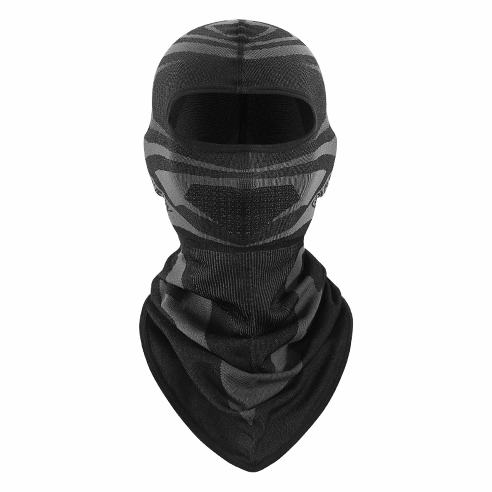 Шлем для лыж Windproof Thermal Face Cover Neck Gaiter для лыжных видов спорта сноубординга мотоциклинга для мужчин женщин, размер: универсальный, цвет: черный/черный Neck Gaiter/черный Long Gaiter (по выбору), пол: унисекс, возрастная группа: взрослые,