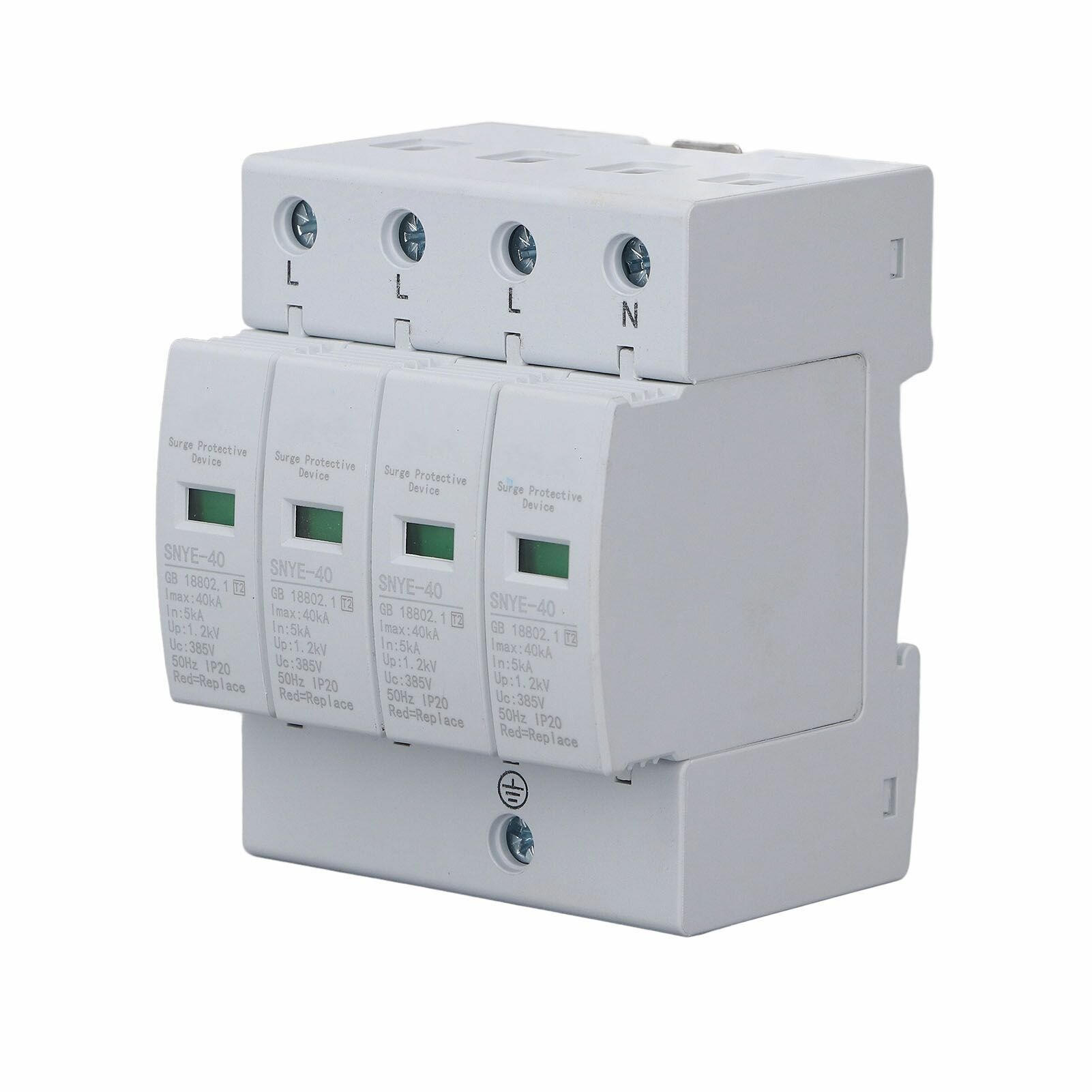 Устройство защиты от перенапряжения, быстрый отклик, высокая пропускная способность, устойчивость к огнестойкости, защита от напряжения в доме, 4P, 385 В