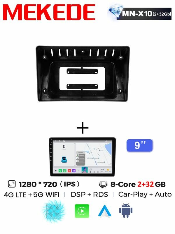 Магнитола 9" Mekede MN X10 Pro 2/32 Gb Nissan Murano Z50 2002-2015 carplay