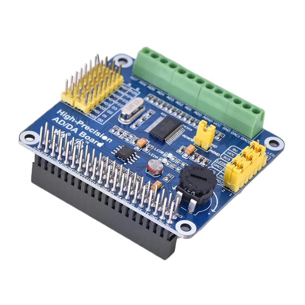 Waveshare Высокоточный аналого-цифровой преобразователь HAT для Raspberry Pi Zero 3 Model B 4 5