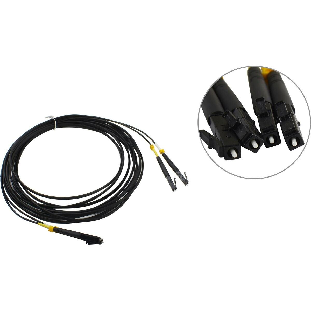 Hyperline Patch cord во, LC-LC, duplex, MM 50/125 5м