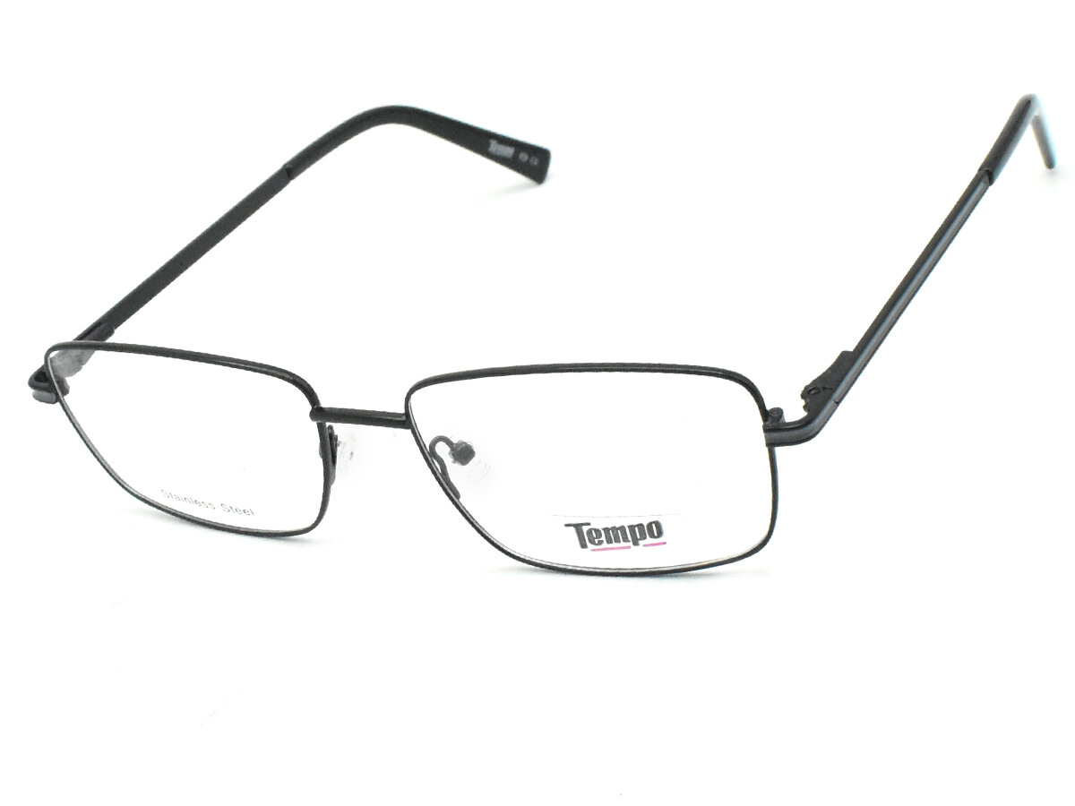 Оправа для очков Tempo 3255 C01 пол Мужской форма оправы Прямоугольная цвет оправы Чёрный