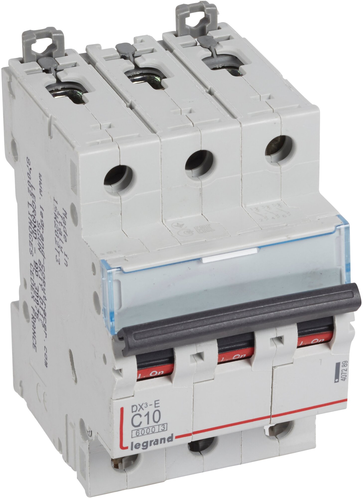407289 Авт. выключатель DX3-E C10 3П 6000/6kA