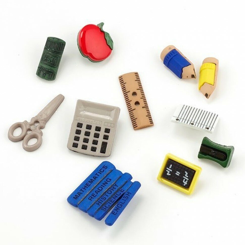 #324 Пуговицы декоративные "Pencil box" Dress It Up 11 шт