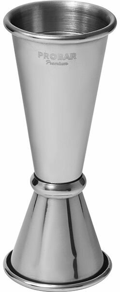 Джиггер барный 25/50мл серебристый
