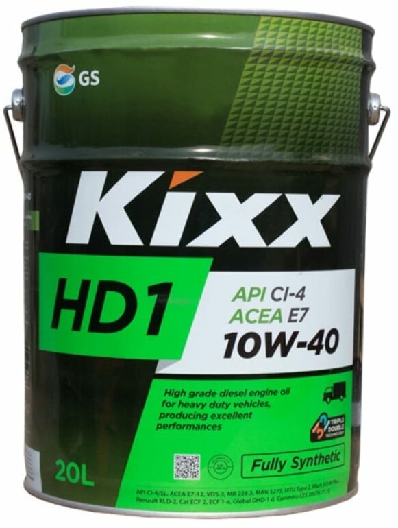 Kixx : L2061P20E1 Масло моторное Kixx HD1 CI-4 10W-40 /20л синт.