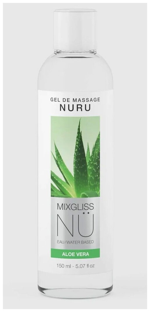 Массажный гель на водной основе Mixgliss NU Aloe Vera - 150 мл.