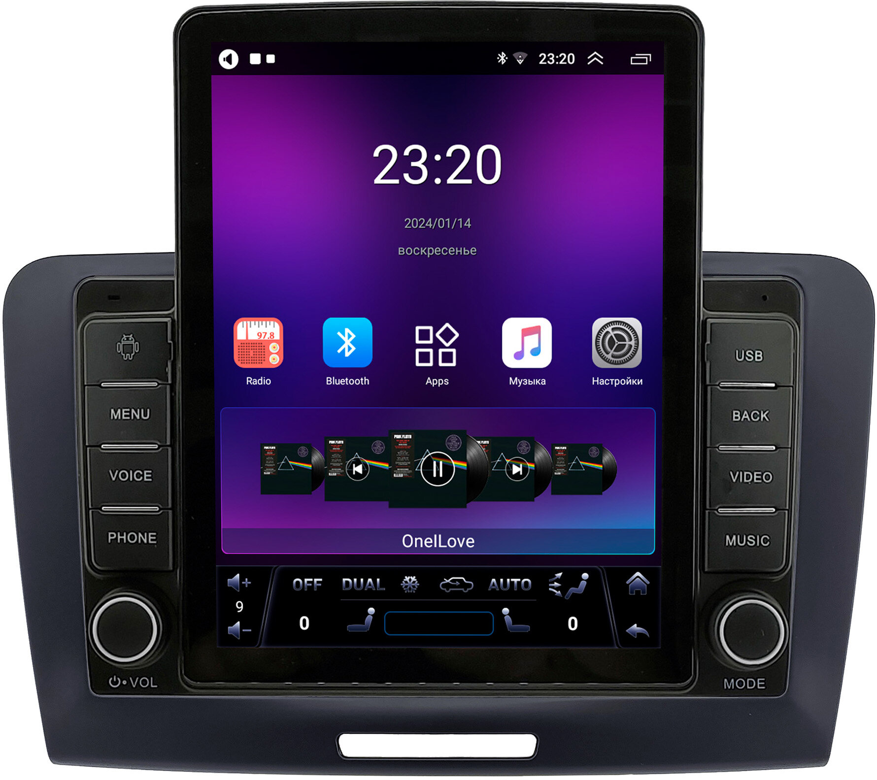 Штатная магнитола Canbox GTR095-9-1219 для Skoda Superb 2 (B6) 2008-2015 на Android 10 (QLed, 4/64, DSP, CarPlay)