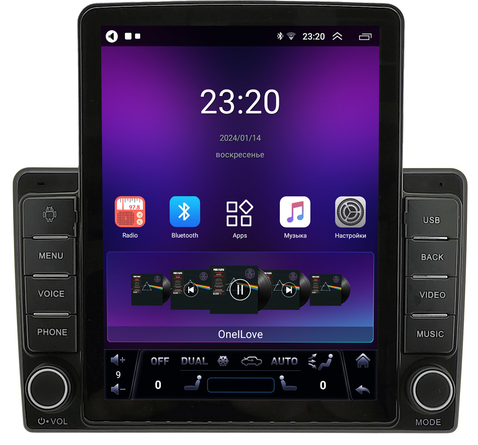 Штатная магнитола Lada Granta, Granta Sport, Kalina 2 2013-2018 Canbox GTR095-9146 на Android 10 (QLed, 4/64, DSP, CarPlay)