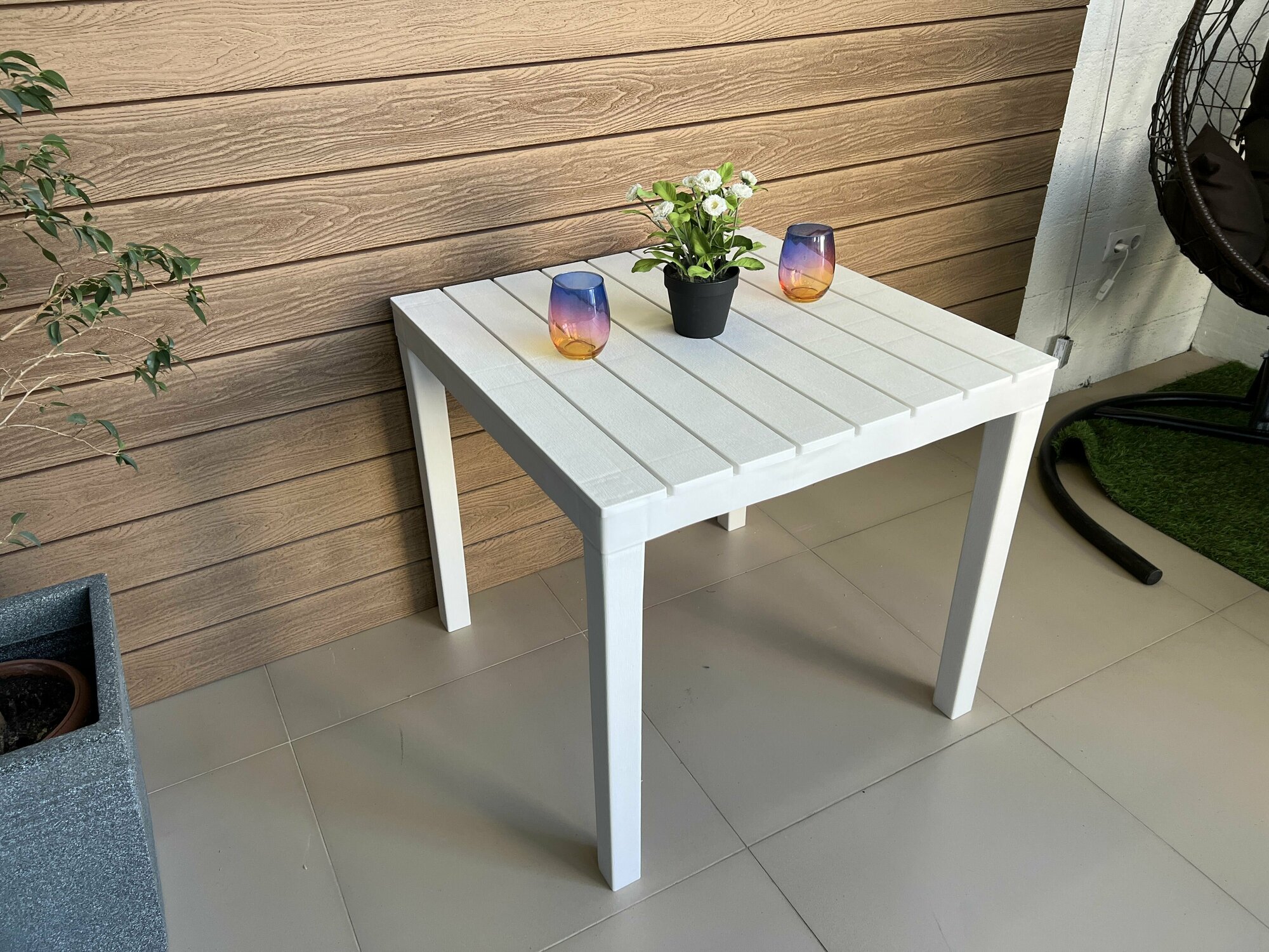 Стол Ливерпуль Quartet квадратный Белый 80х80 см