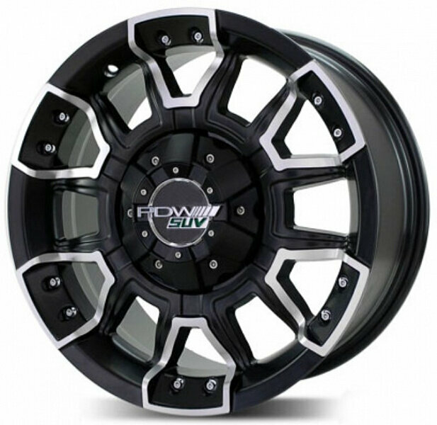 Диски легковые литые 8.0*15 5*139.7 et0 h108.2 PDW Blackout (6024/01) M/TBS-2(цвет)