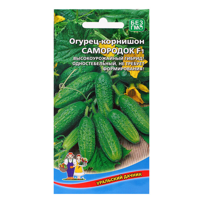 Семена Огурец - корнишон «Самородок», 10 шт, «Уральский Дачник»