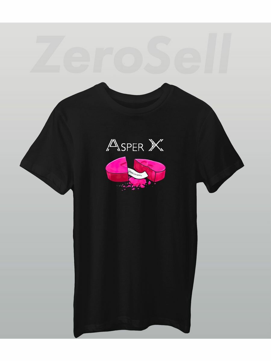Футболка Zerosell asper x, размер 8XL, черный