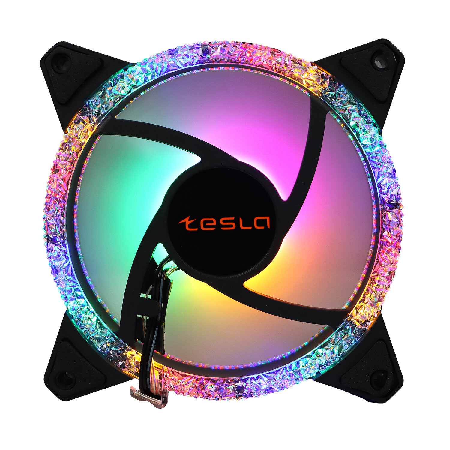 Вентилятор TESLA RGB 120-3D 120 мм 3-pin+4-pin Molex, 1шт (TSL-120-3D)