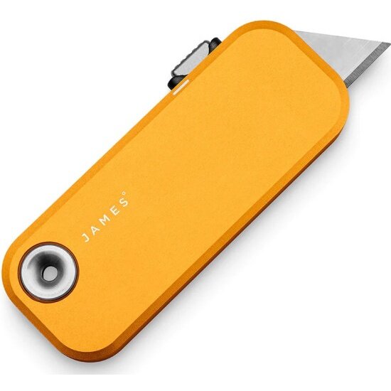 Нож резак The James Brand The Palmer, сменное лезвие, рукоять 6064 ALUMINUM, Canary