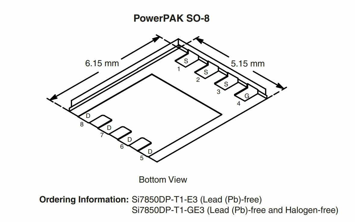 Микросхема SI7850DP N-Channel MOSFET 60V 10A
