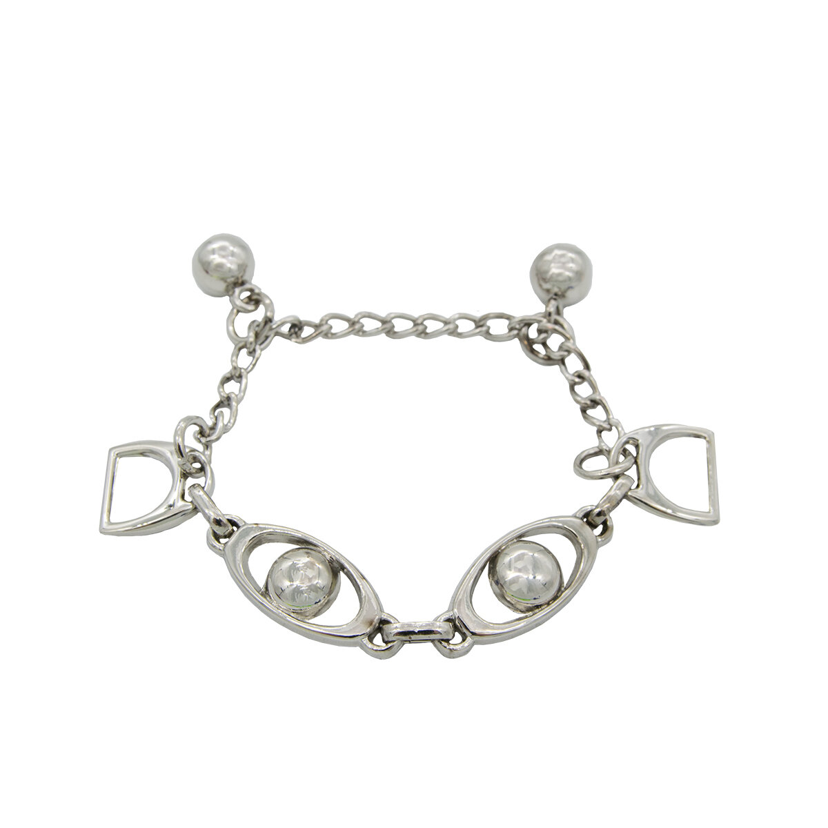 Украшение для одежды и сумки пришивное Hobby&Pro, НР3403/2, 9*4 см (никель)