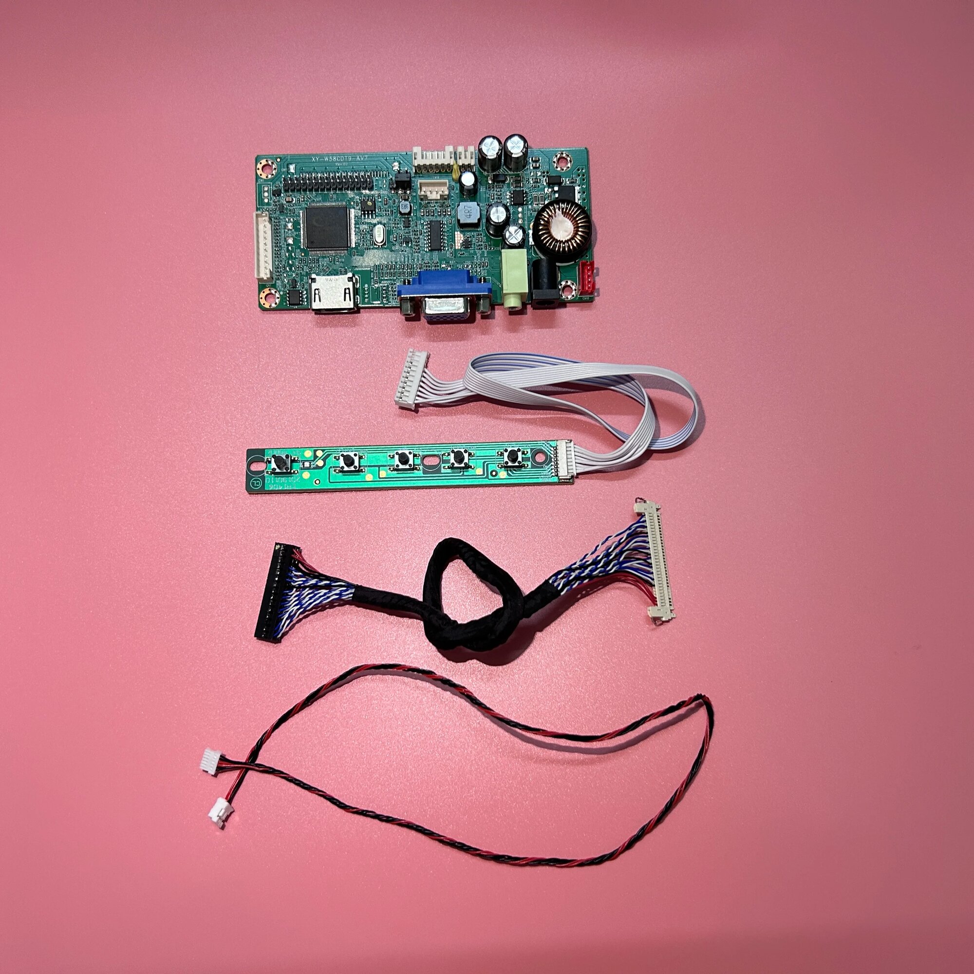 Набор плат драйверов GIVIFENI для мониторов 21.5", 23.8" HDMI VGA LVDS 30Pin 1920x1080 MV238FHM N20