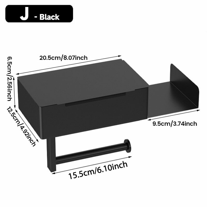 Держатель для салфеток из нержавеющей стали 304, без сверления, держатель для туалетной бумаги, коробка для салфеток в ванной, держатель для рулонной бумаги, коробка для влажных салфеток