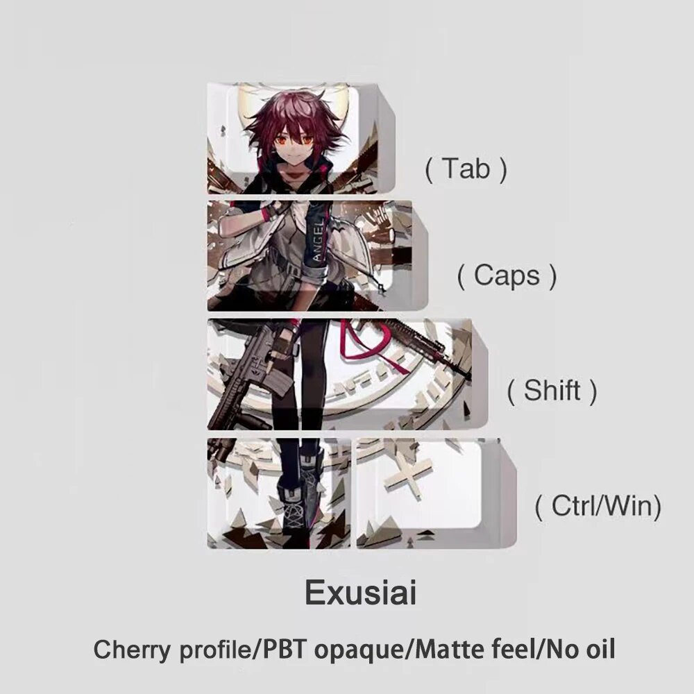 Keycaps Genshin Impact Elaina Cherry Profile PBT Exusiai