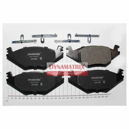 Комплект передних тормозных колодок Dynamatrix-Korea DBP385