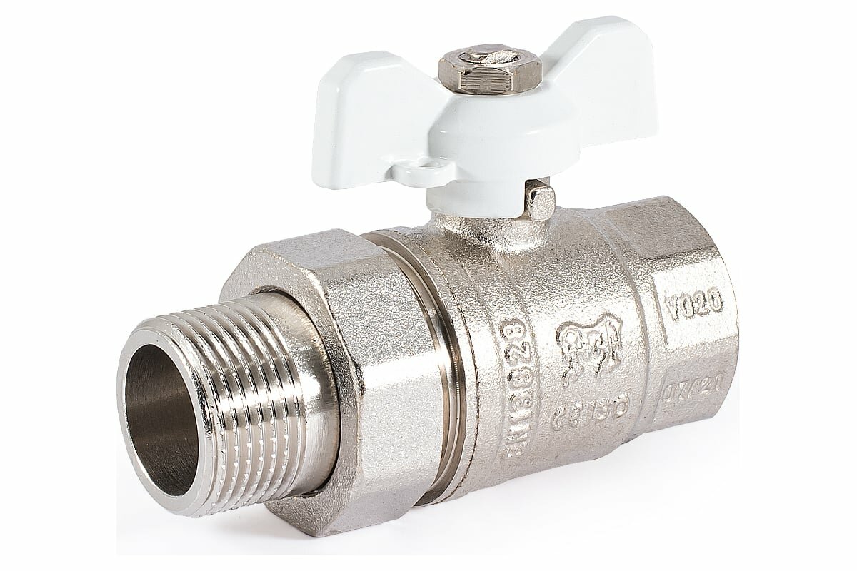 PROFACTOR PF STANDARD шаровой кран с полусгоном, в/н, ручка бабочка, 3/4 дюйма PF UBV 325S