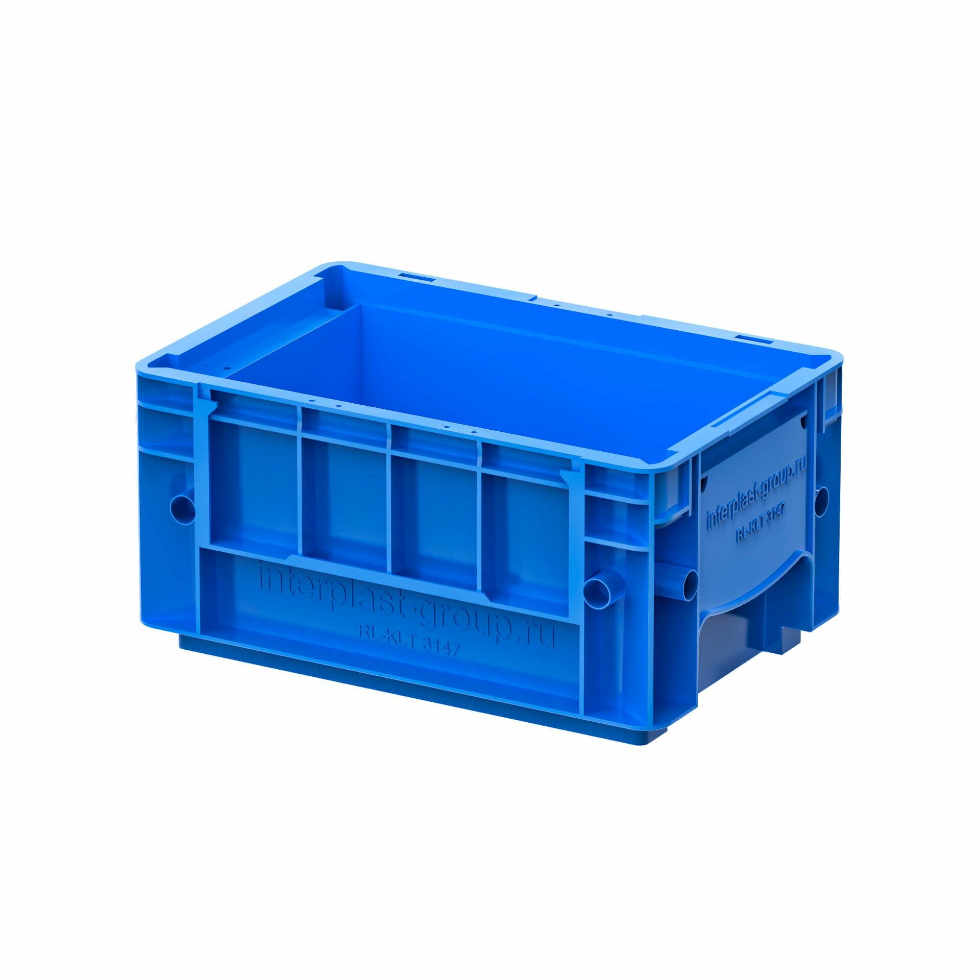 Ящик пластиковый, Контейнер RL-KLT 3147, 297х198х147,5 мм, голубой