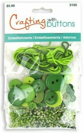 Набор - свободный стиль Blumenthal Lansing #470003105 Набор для творчества Embellishments Green