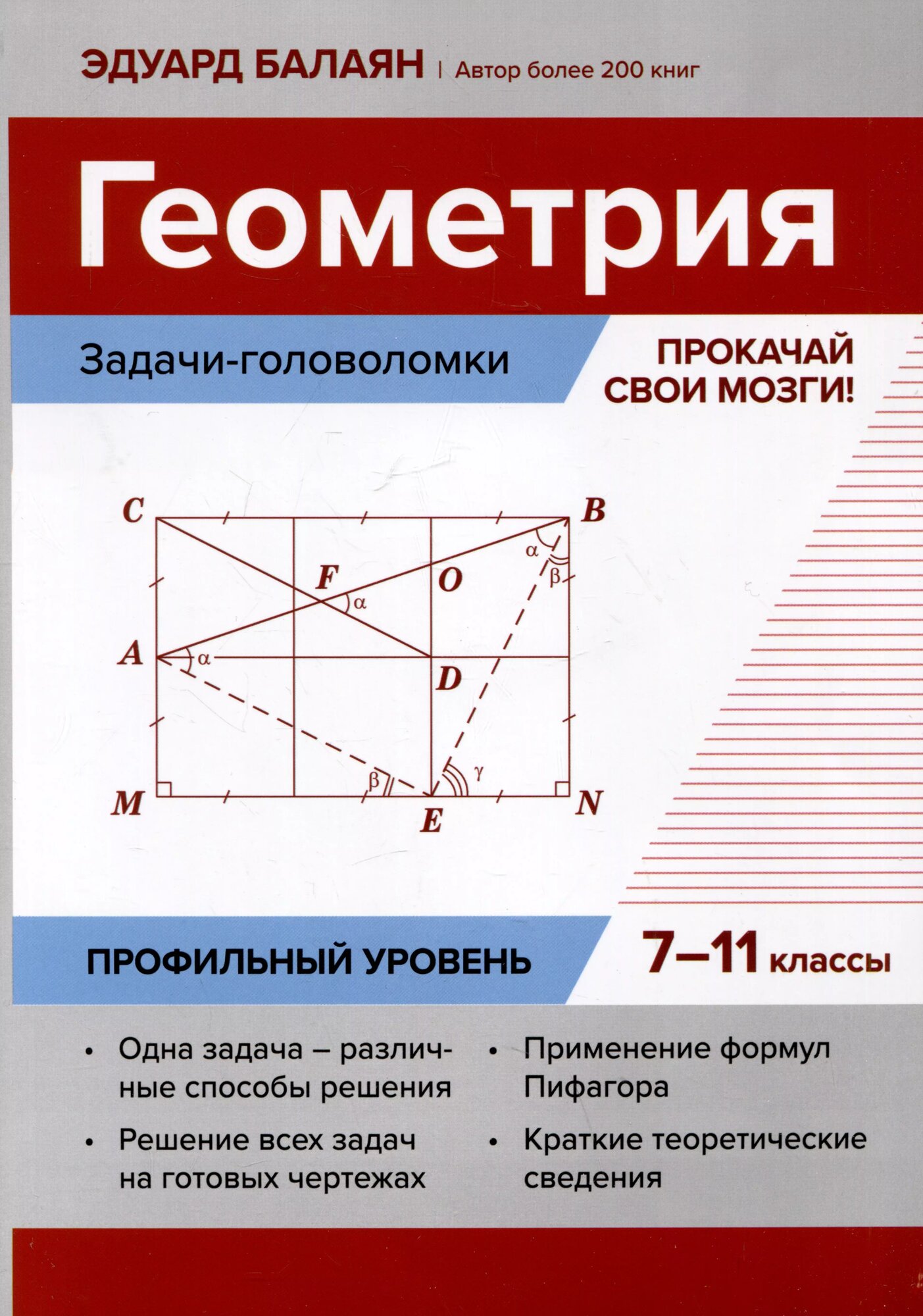 Геометрия: задачи-головоломки: прокачай свои мозги! 7-11 классы: профильный уровень