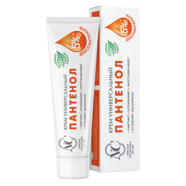 Невская косметика Пантенол универсальный крем 40 мл для лица и тела уход за кожей