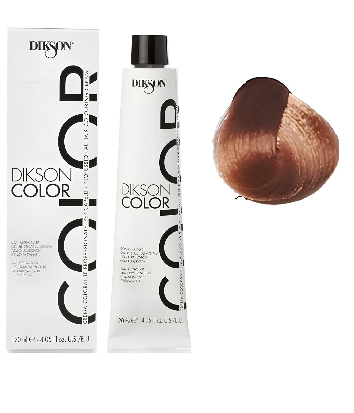 Краска для волос DC 8/42 светло-русый чистый медный Dikson Biondo Chiaro Cognac, 120 мл