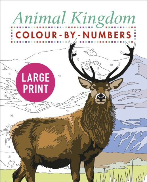 Woodroffe, David "Large Print Animal Kingdom Colour-By-Numbers"