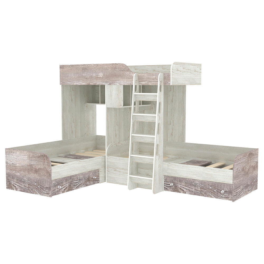 Кровать чердак Трио Винтерберг Бетон