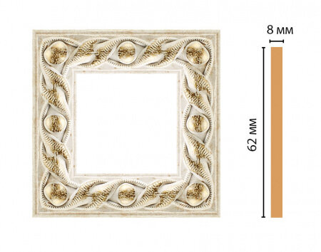 Вставка Цветная Decomaster 130-2-41 В62хШ8хД62 мм / Декомастер.