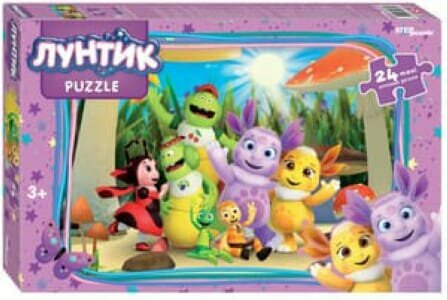 Пазлы Макси 24 деталей. Лунтик (Мельница) 90089, (Степ Пазл)