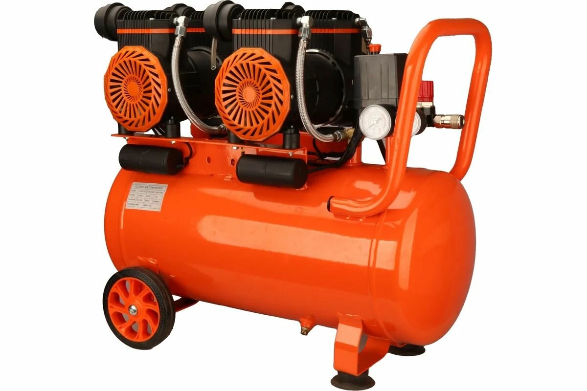 Gigant Безмасляный малошумный компрессор GSWK-50/1400, красный